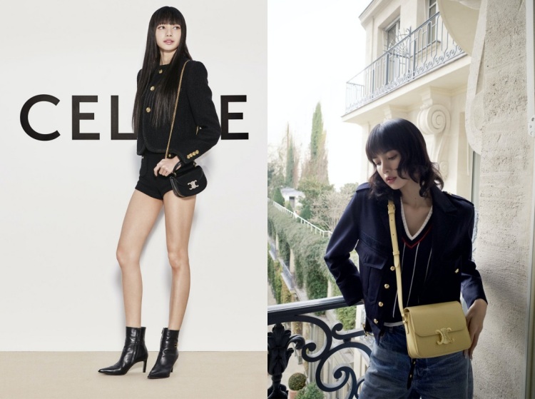 BLACKPINK Lisa搶先身上！Celine「凱旋門包」新色登場，亮黃色、淡紫色每一款都在告訴妳春天來了！ | Bella.tw儂儂